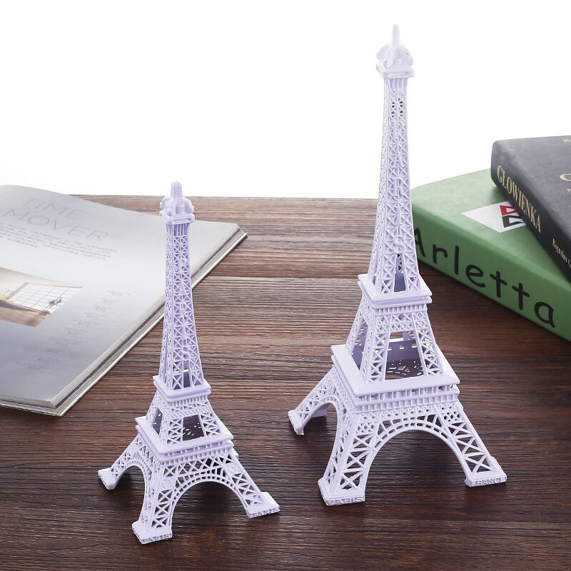 18cm 25cm vita eiffeltorn byggnad modell europeisk... – Grandado