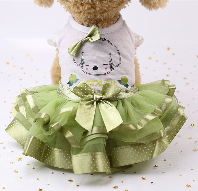 Cute Dog Dress Pet Spring Summer Dog Clothes For S... – Grandado