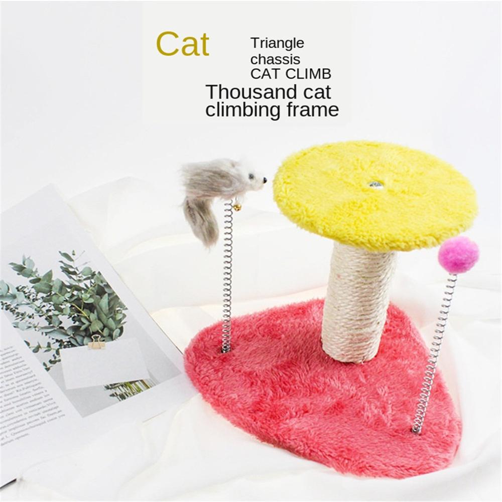 Cat's Tree Tower Triangle Bottom Pets Play Tree Sc... – Vicedeal
