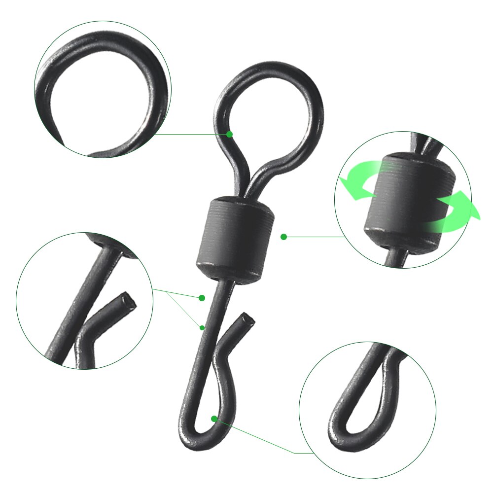 Tiannsii 30 Stuks Karpervissen Clip Rolling Haak R... – Vicedeal