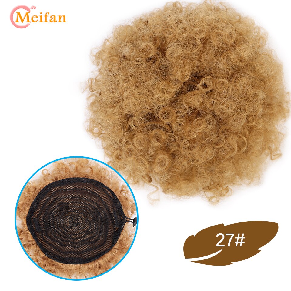 MEIFAN-mechón de pelo sintético Afro, rizado corto... – Grandado