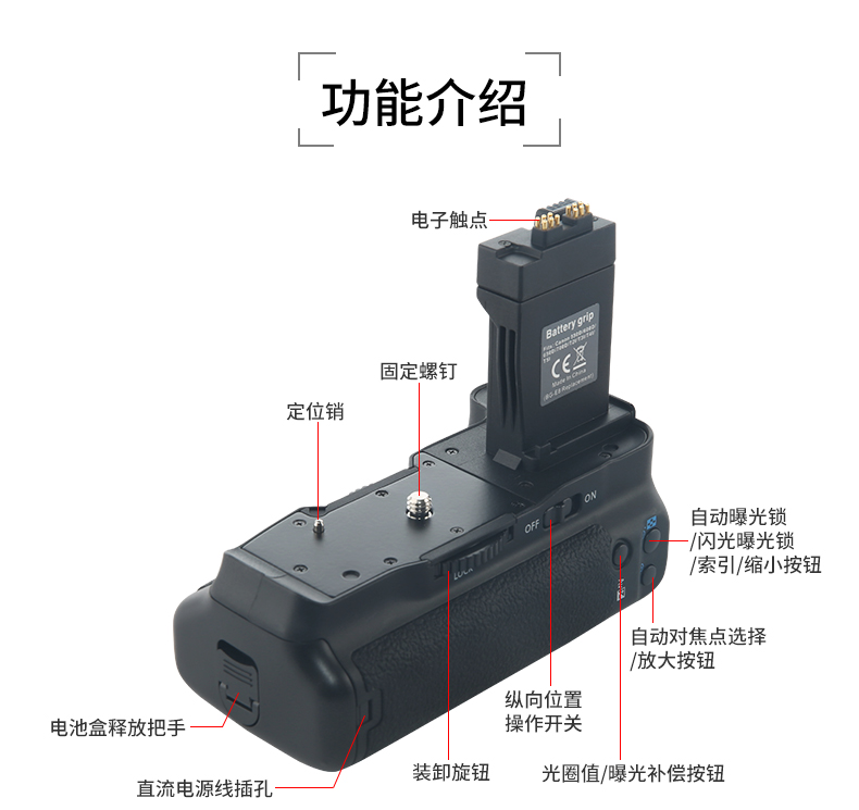 Pro Battery Grip For Nikon D5000 D3000 D40 D60 DSL... – Vicedeal