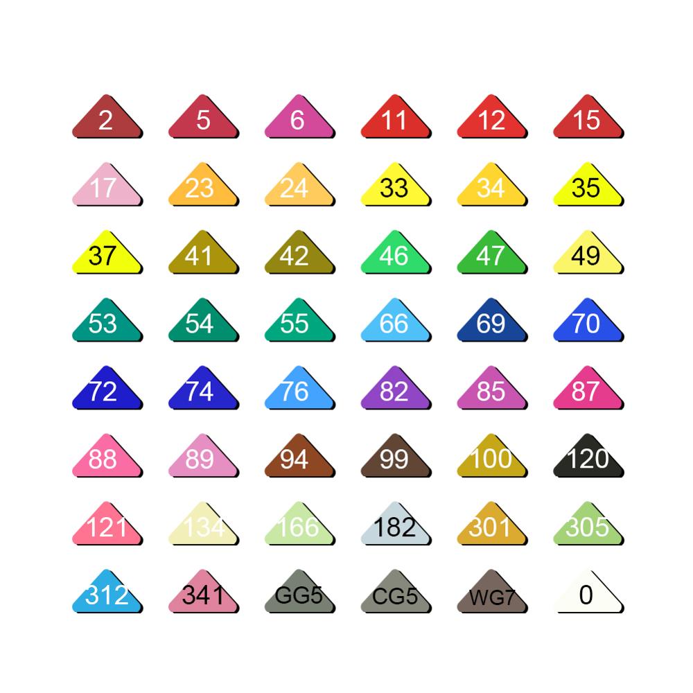 60/80/108 Colors Marker Pen, Doubled Tip Graffiti ... – Grandado