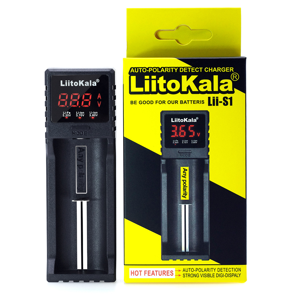 Liitokala Lii-S1 18650 Battery Charger 1.2V 3.7V 3... – Grandado