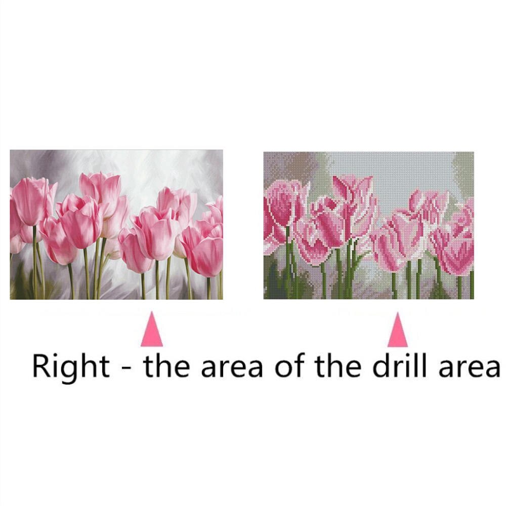 Pink Flower Full Drill DIY 5D Diamond Painting Cro... – Grandado