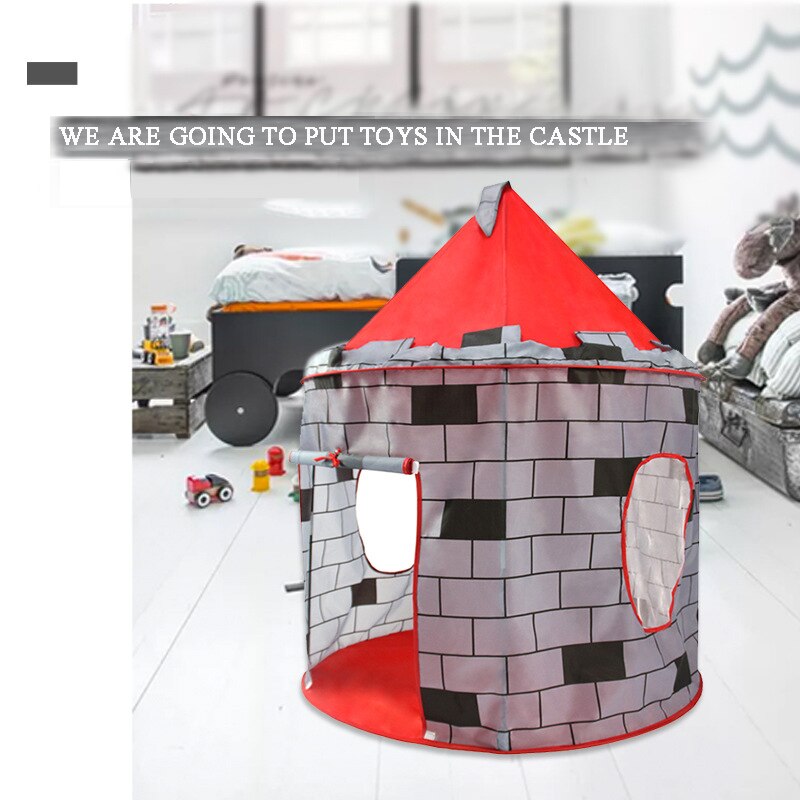 Boy knight castle Kid outdoor Tent Games House Por... – Grandado