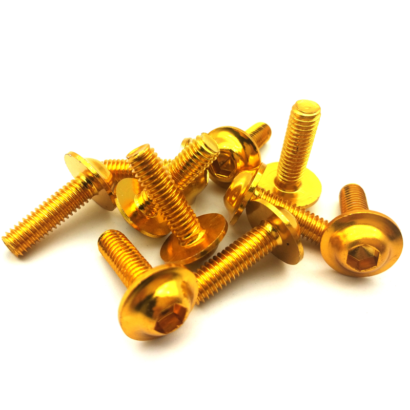 10pcs Motorcycle Bolts Screw M6 x 20mm Aluminum ad... – Grandado