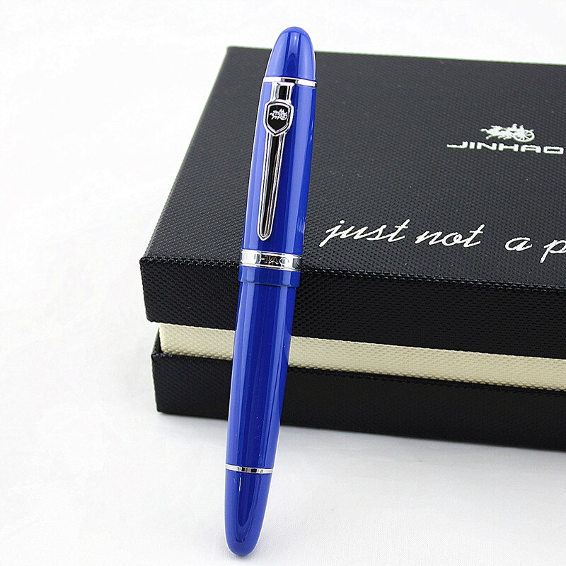Deluxe Steel Jinhao 159 Blue And Silver Trim Mediu... – Vicedeal