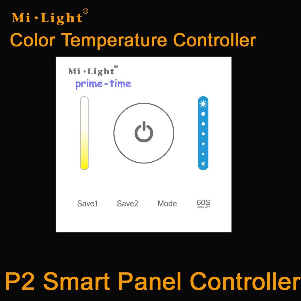Mi.Light P2 Wal Mounted Touch Panel Smart Panel LE... – Grandado