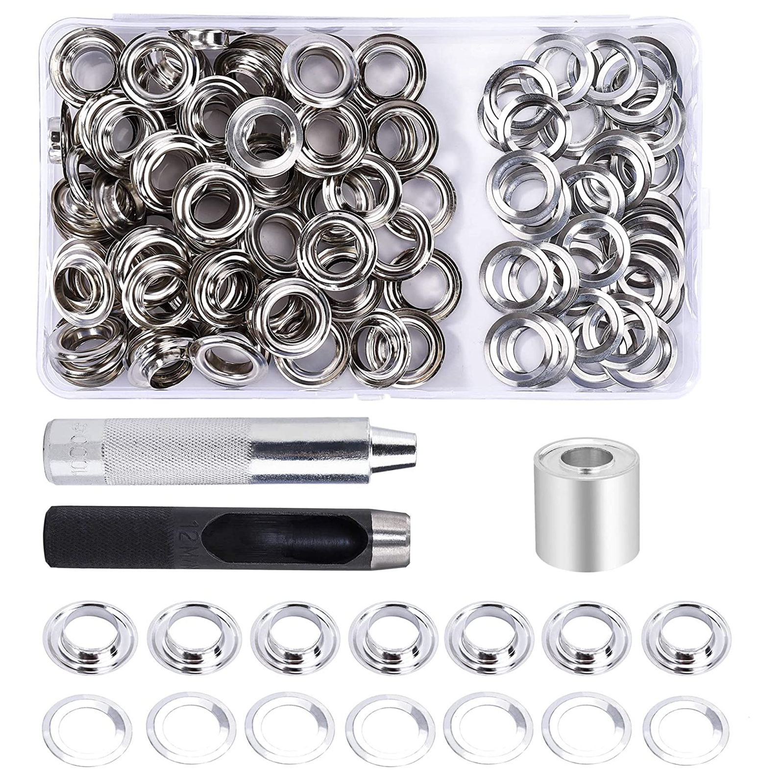 100pcs/set Grommet Tool Kit 12 Mm Grommet Hole Was... – Grandado