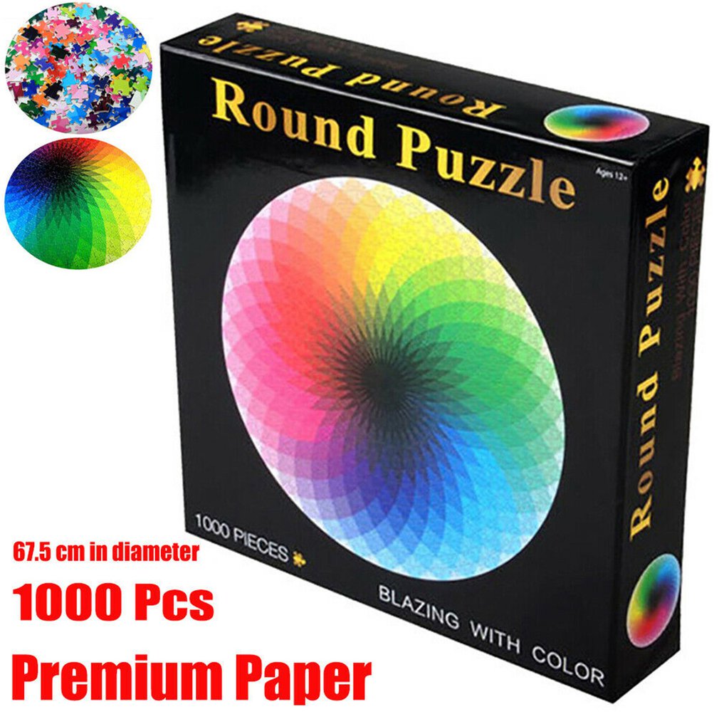 Adult puzzle 1000 pieces round thousand color rain... – Grandado