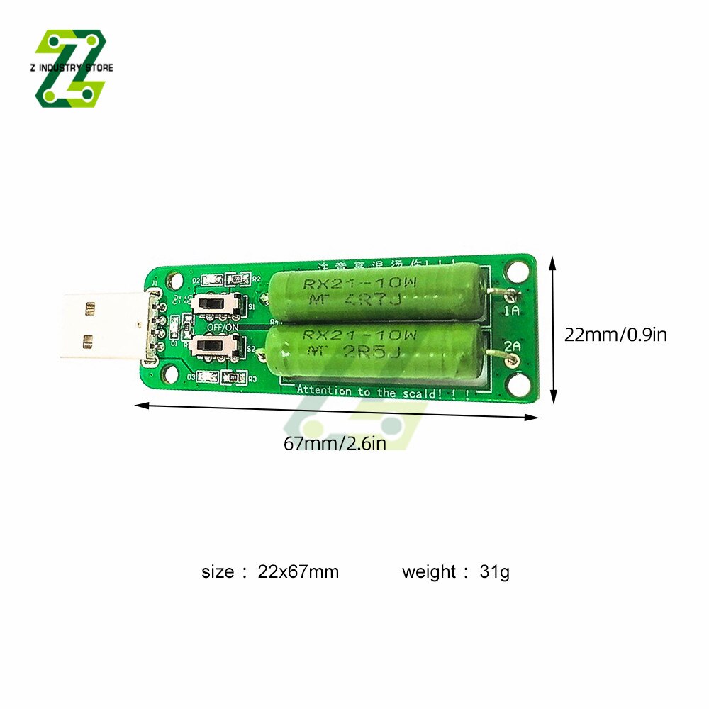 USB Port Mini Discharge Load Resistor Digital Curr... – Vicedeal