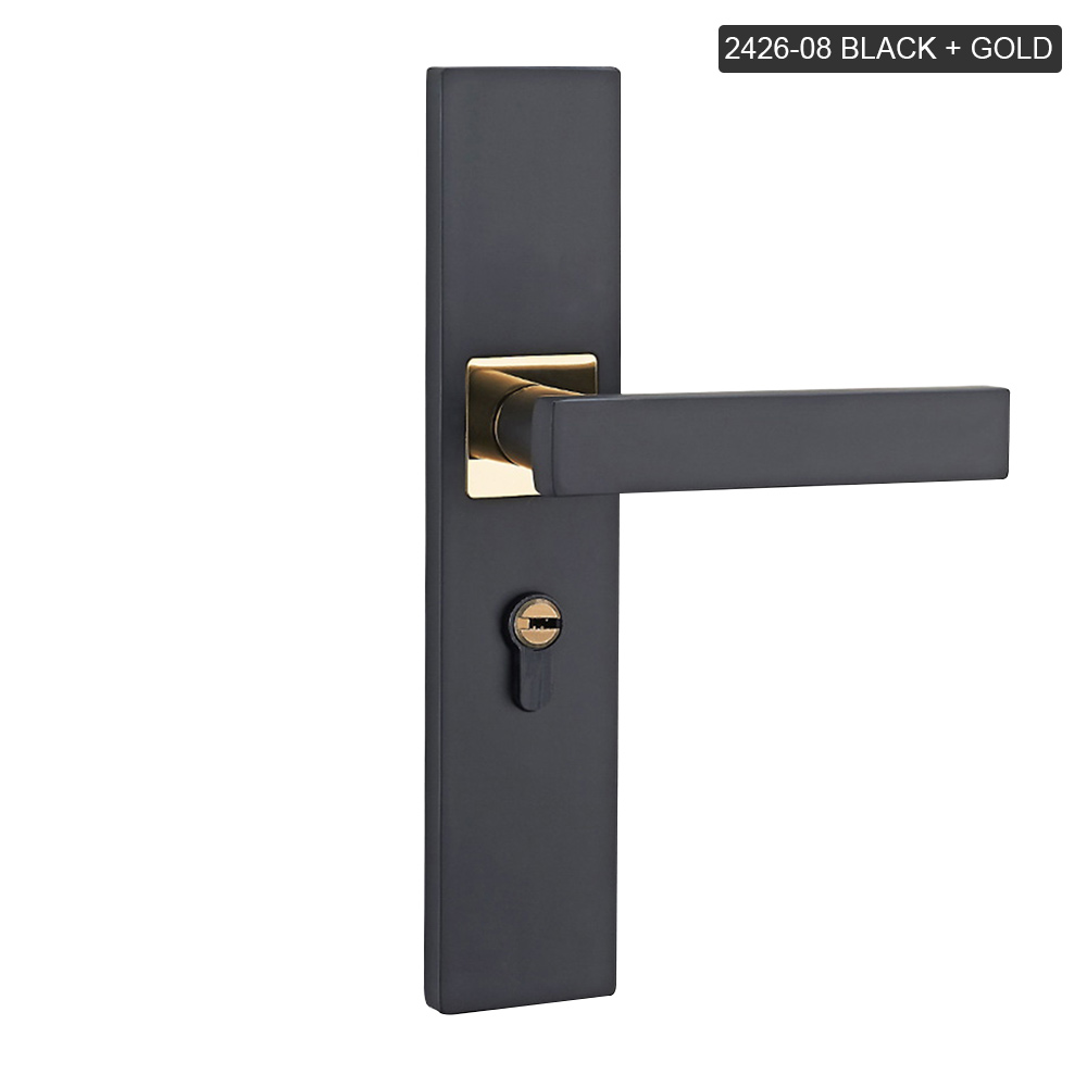 Black Door Handle Aluminum Alloy House Doorknobs F... – Grandado