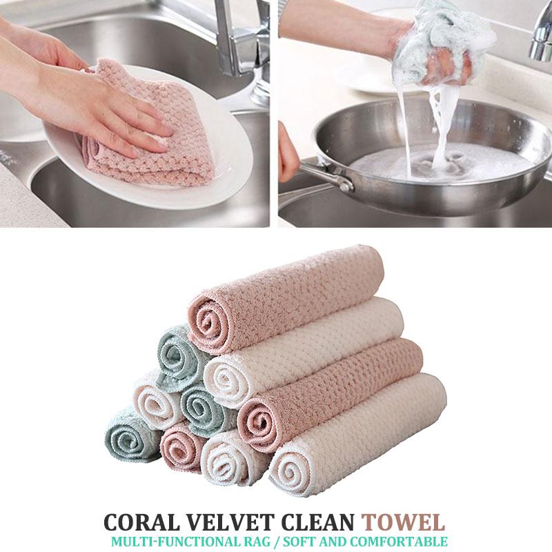 Multifunction Dishwashing Towel Kitchen Rag Kitche... – Grandado
