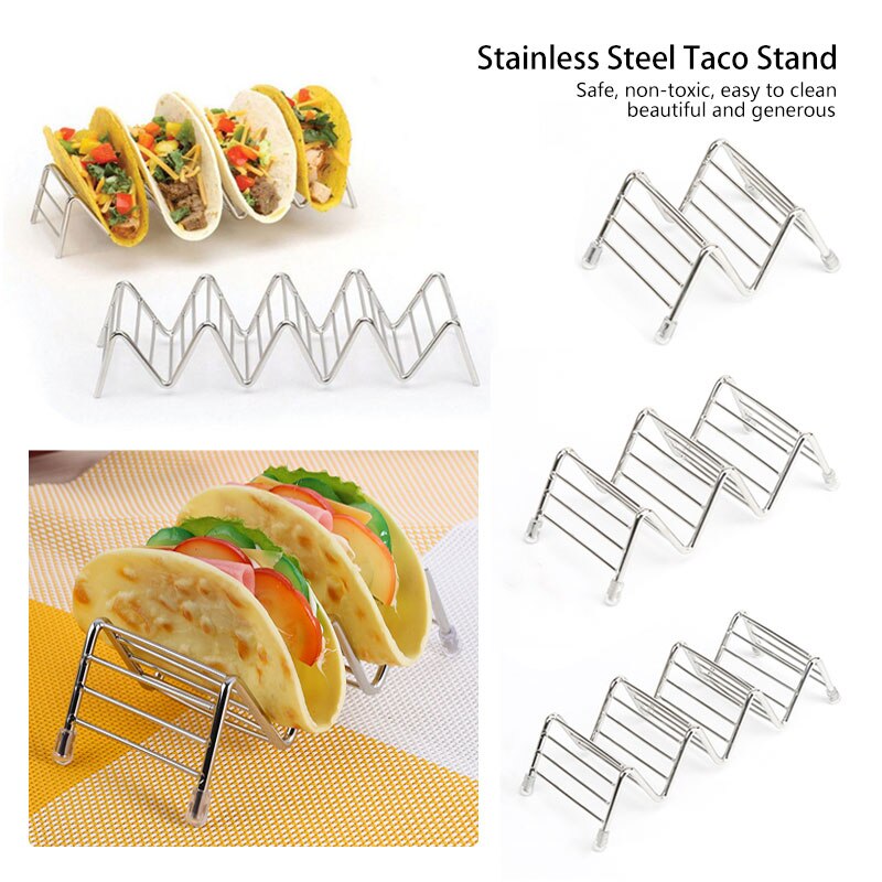 Taco Holder Stainless Steel Taco Stand Mexican Foo... – Grandado