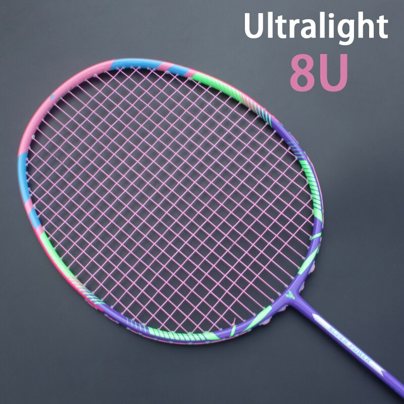 Superlätta 8u 65 ± 3g badmintonracketar i hel kolf... – Grandado