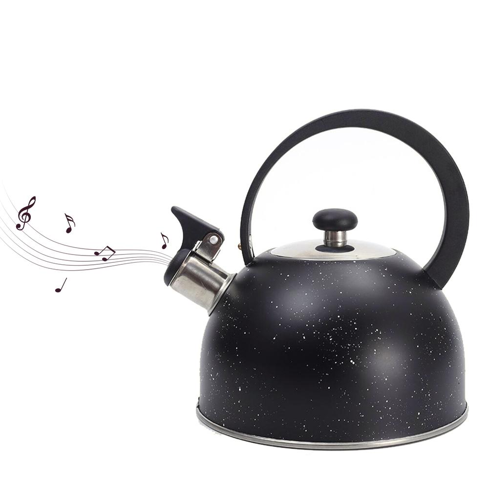 2.5L Matte White Whistling Kettle For Gas Stove Al... – Grandado