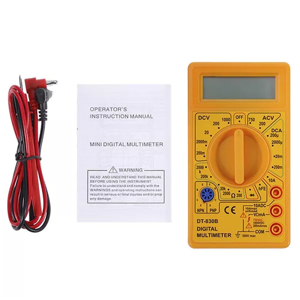 DT-830B Lcd Digitale Multimeter Ac Dc 750 1000V Vo... – Vicedeal