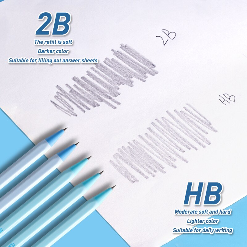 Deli 2.0mm Thick-headed Mechanical Pencil 2B/HB Au... – Grandado