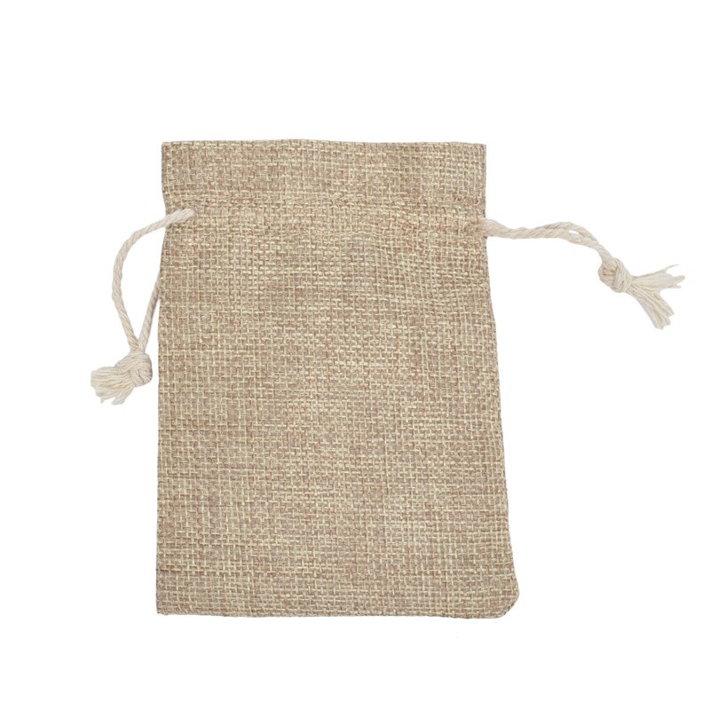 Reusable linen Drawstring bag women bag Shopping B... – Grandado