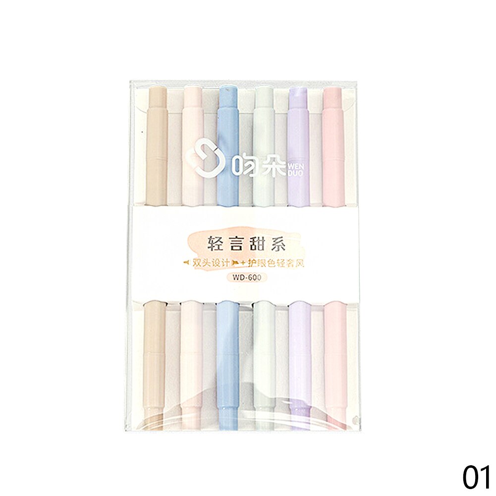 6Colors/Set Double Tip Highlighter Candy Color Mar... – Grandado