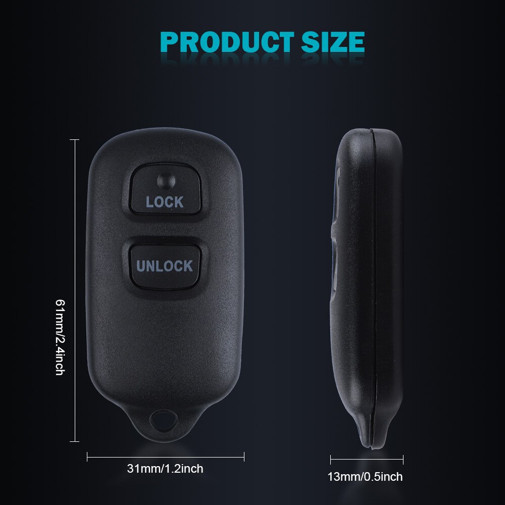 1pcs Auto control key Replacement Keyless Entry Fo... – Grandado