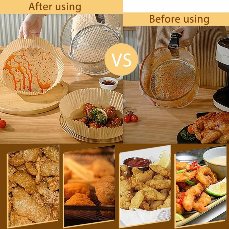 30/50/100Pcs Paper Tray for Air Fryer Accessories ... – Grandado