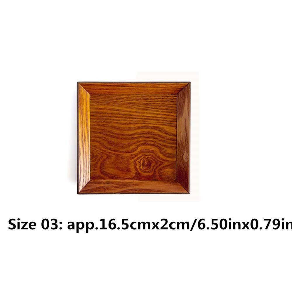 1PCS Square Wooden Dish Plate Sushi Tray Snack Dri... – Vicedeal