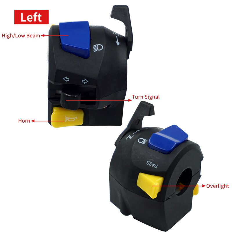 12V Universal Motorcycle 22mm Handlebar Control Sw... – Grandado