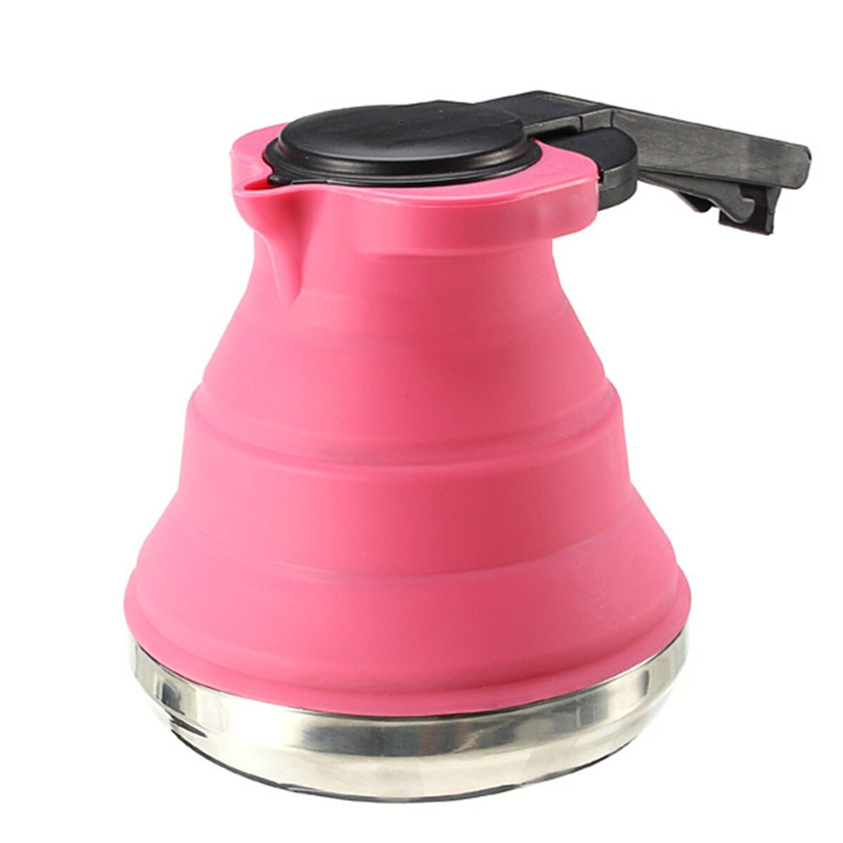 3 Colors Portable Folding Silicone Water Kettle 1.... – Grandado