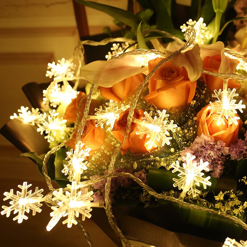 Snowflake Birthday Party Led Light Snowflake Strin... – Grandado