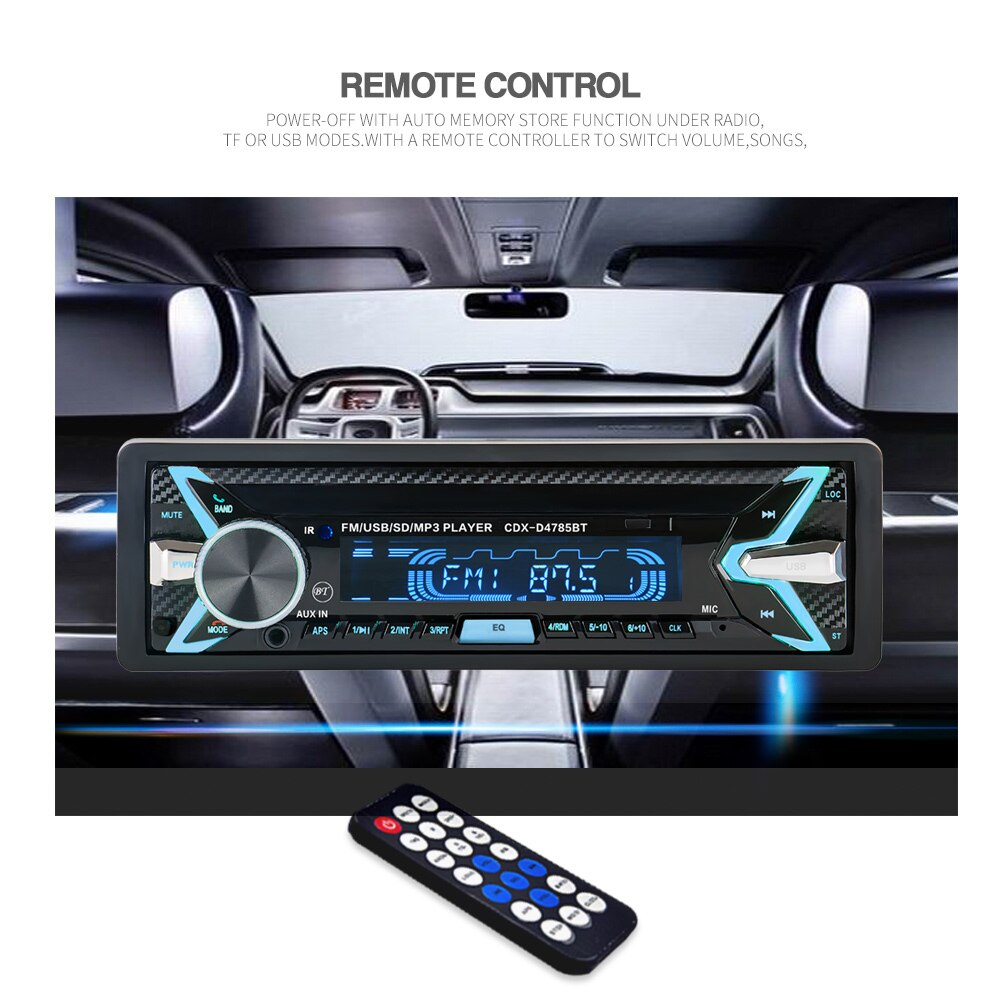 Detachable Car Radio MP3 USB Bluetooth Autoradio 1... – Grandado