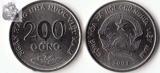 Vietnam 200 Dong 2003 Edition Coins Asia Original ... – Vicedeal