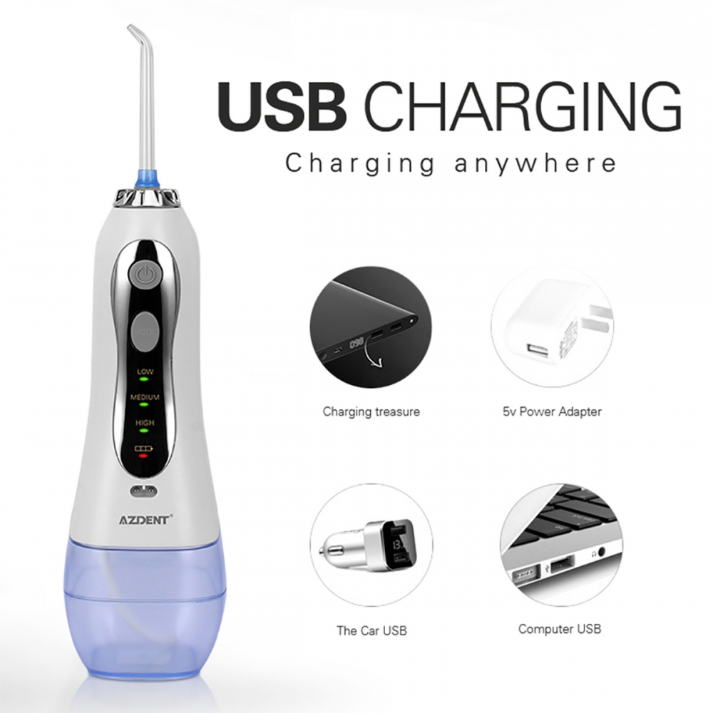 Tandhygiejne mundtlig bærbar irrigator usb genopla... – Vicedeal