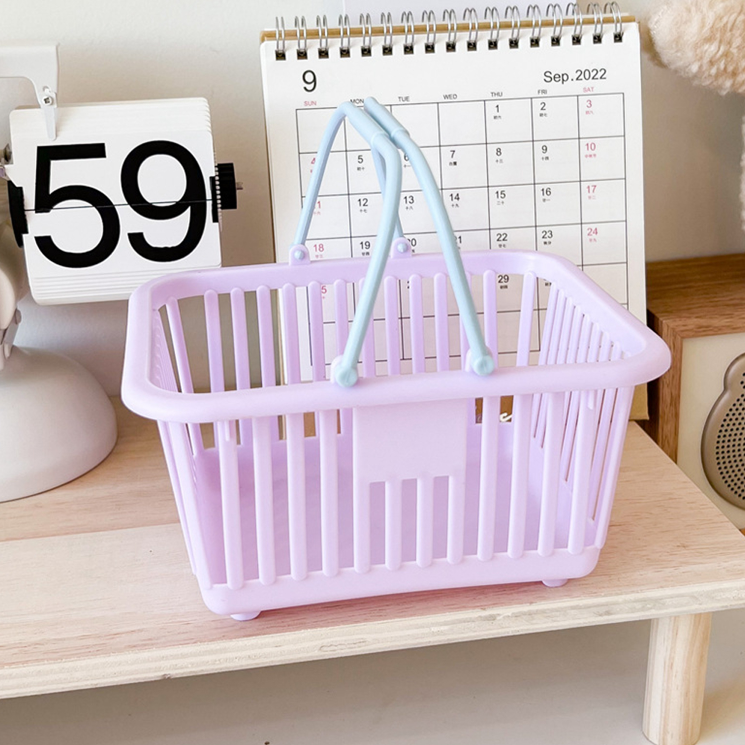 Colorful Basket Kids Grocery Basket With Handles S... – Grandado