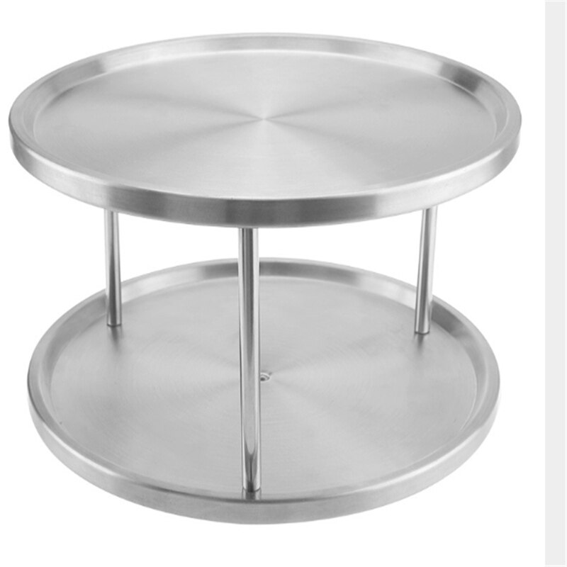 Stainless Steel Double-layer Turntable Rotating Do... – Grandado