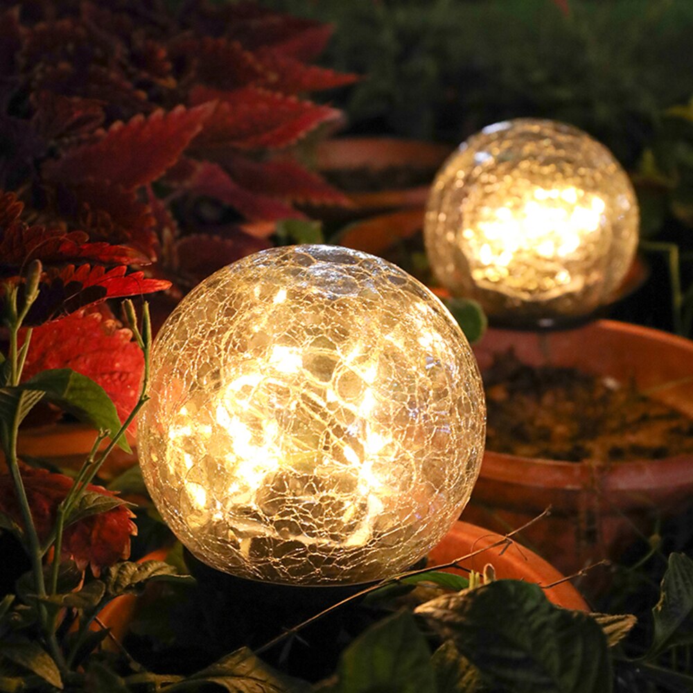 LED Solar Glass Ball Under Ground Lamp Wireless Cr... – Grandado