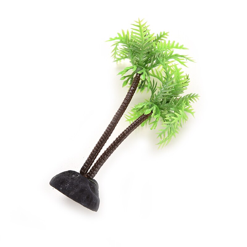 Plastic Aquarium Artificial Coconut Trees Fish Tan... – Grandado
