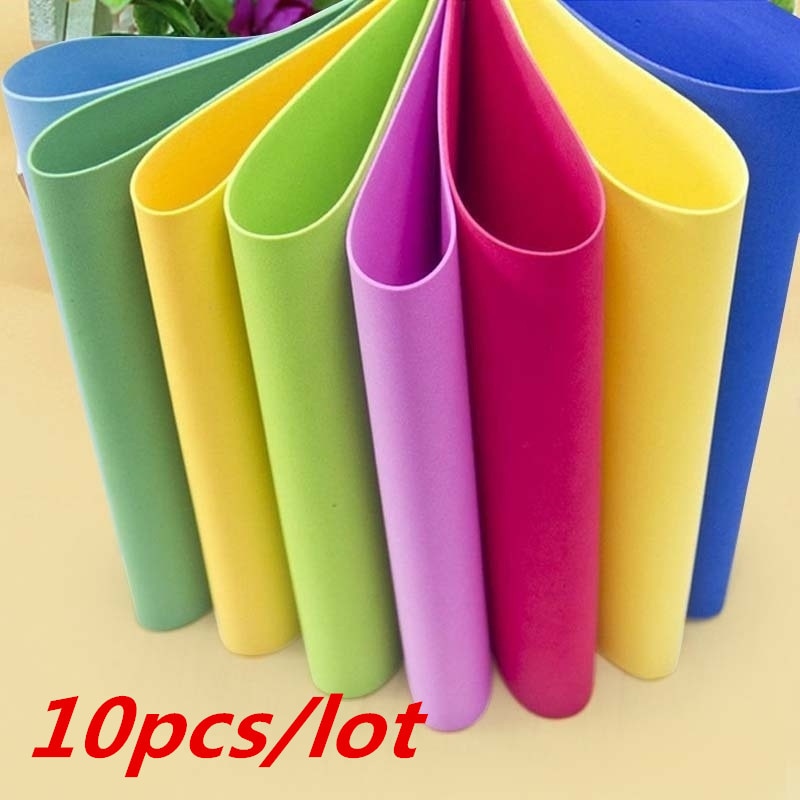 10 Sheets Thick Multicolor A4 Sponge EVA Foam Pape... – Vicedeal