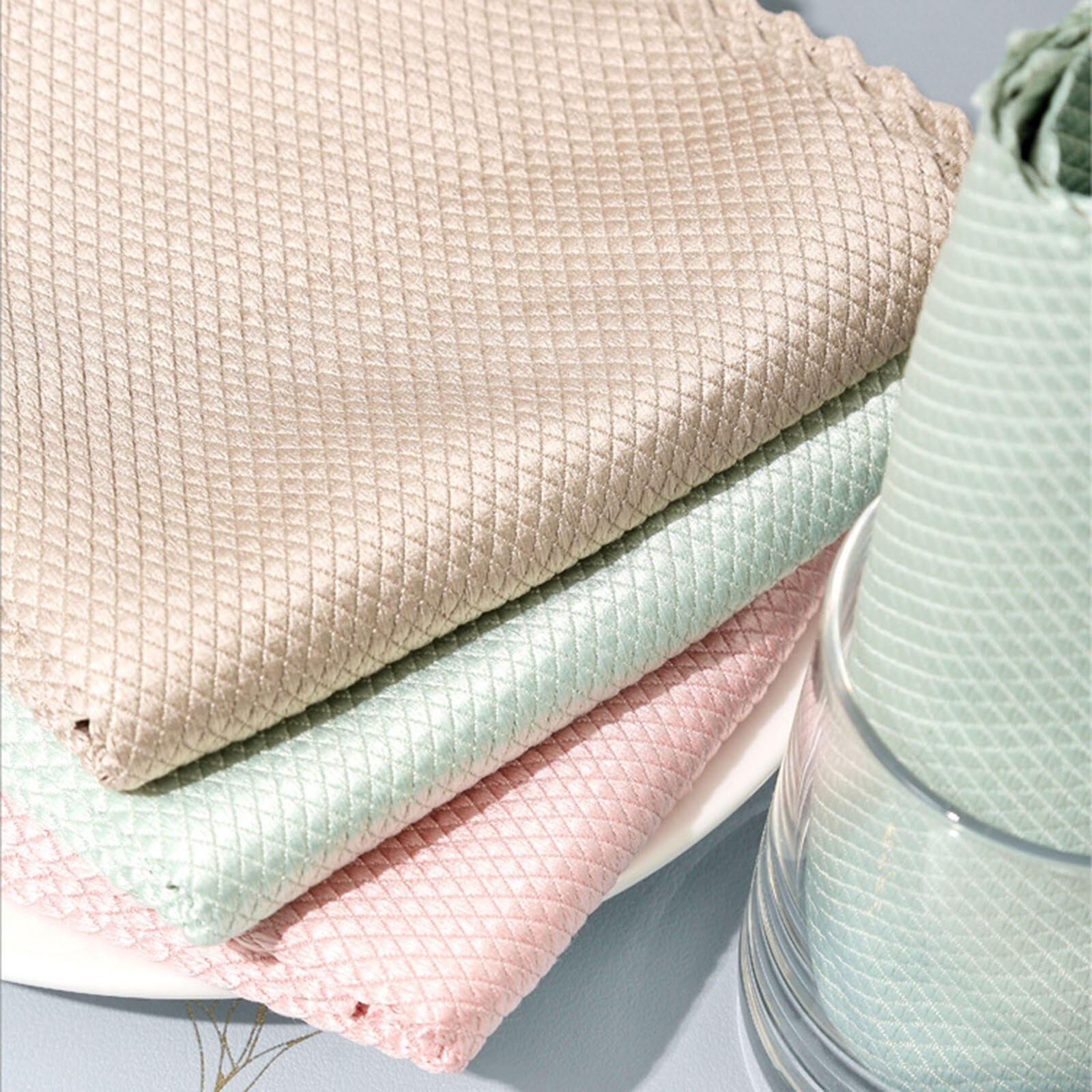 3/5Pcs Vis Schaal Doek Efficiënte Microfiber Clean... – Grandado