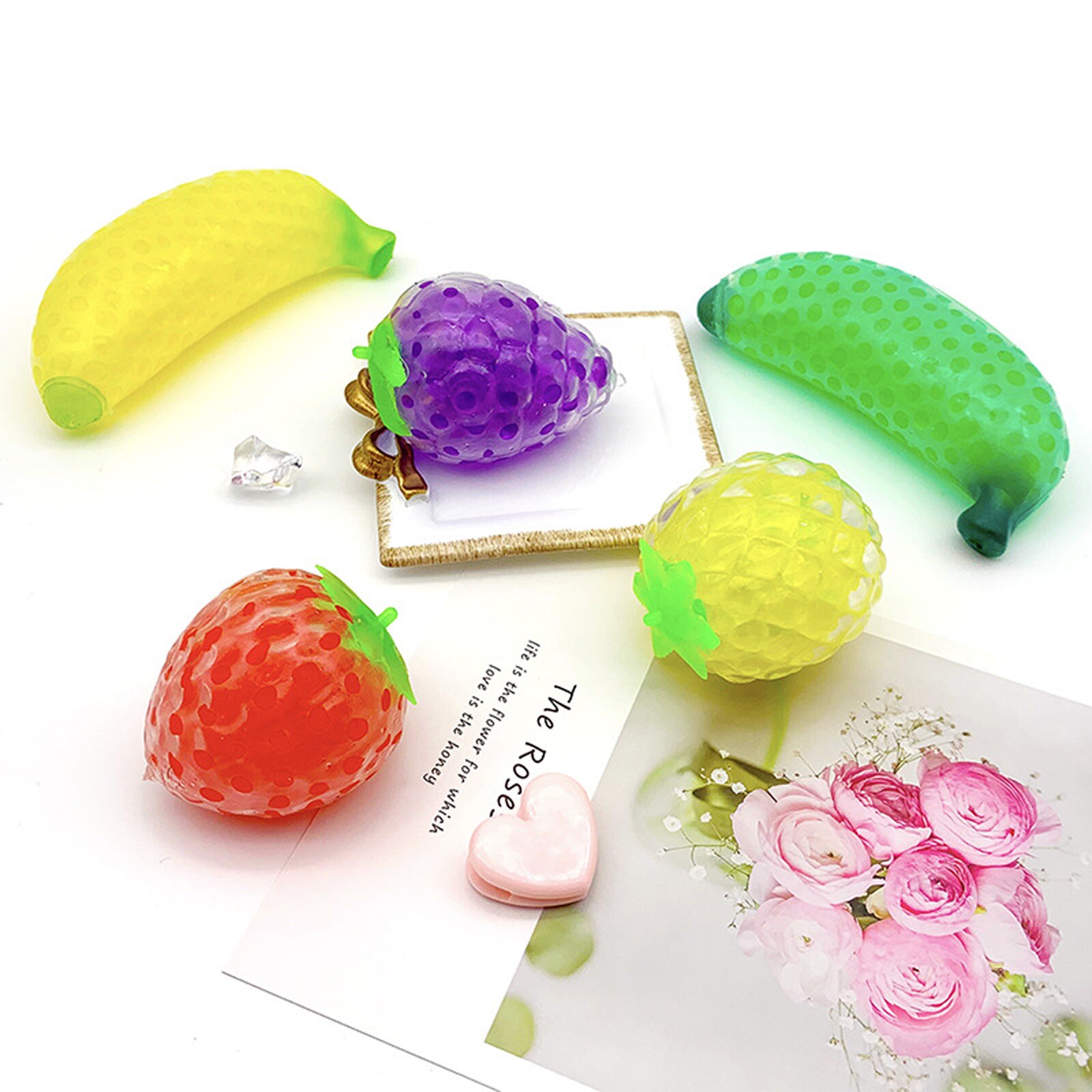 Colorful Soft Squeeze Fruits Ball Smashing Kneadin... – Vicedeal