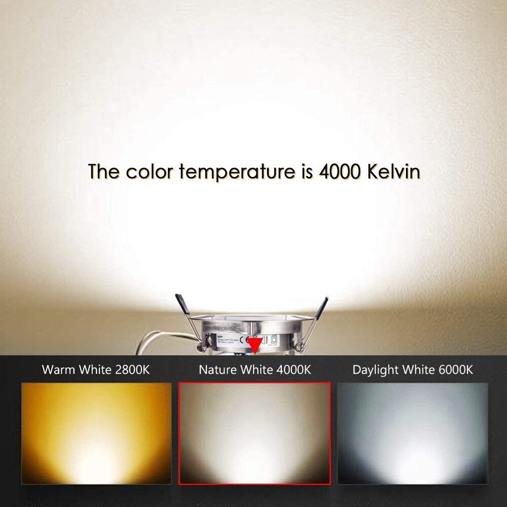 Led infälld spotlight 4w ultra slim downlight rote... – Vicedeal