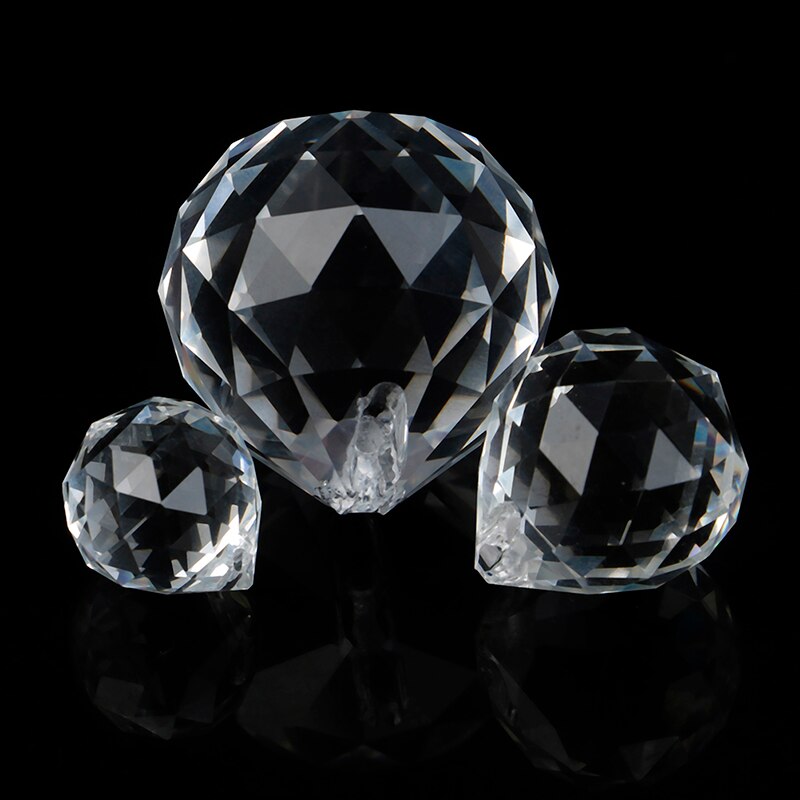 Klar Kristall Prisma Ball Feng Shui Anhänger Krist... – Vicedeal