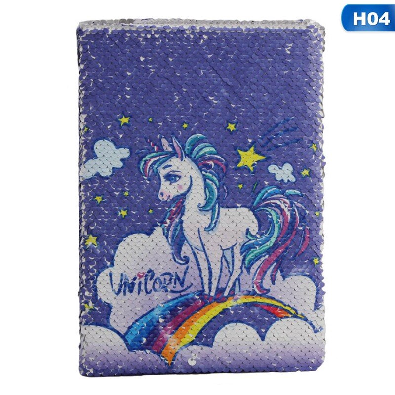 Leuke Eenhoorn Sequin Journal Mermaid Sequin Noteb... – Vicedeal