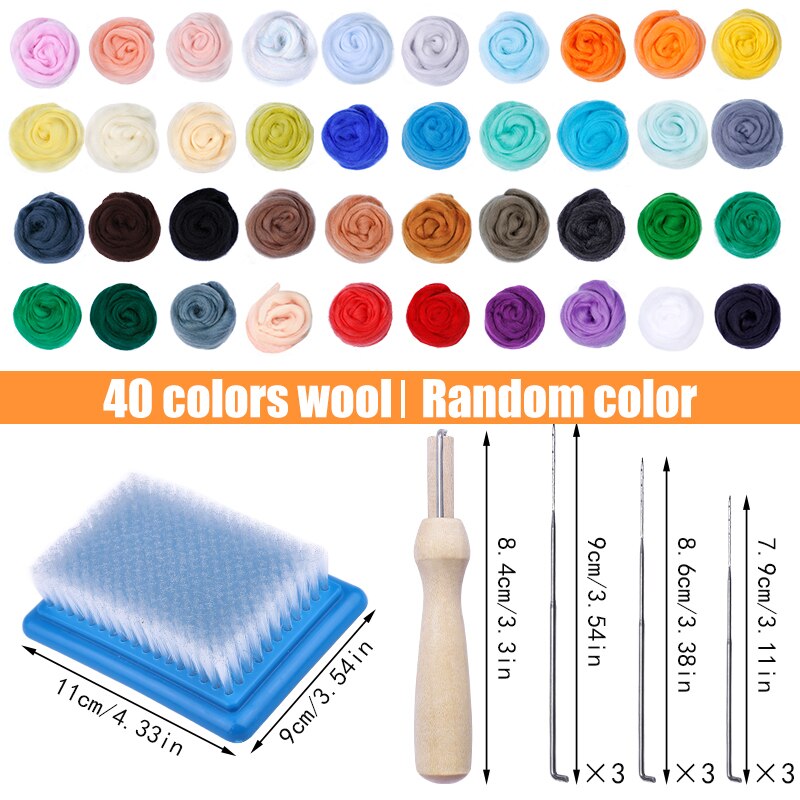 Imzay Nadel Filzen Wolle einstellen Faser Wolle Ga... – Grandado