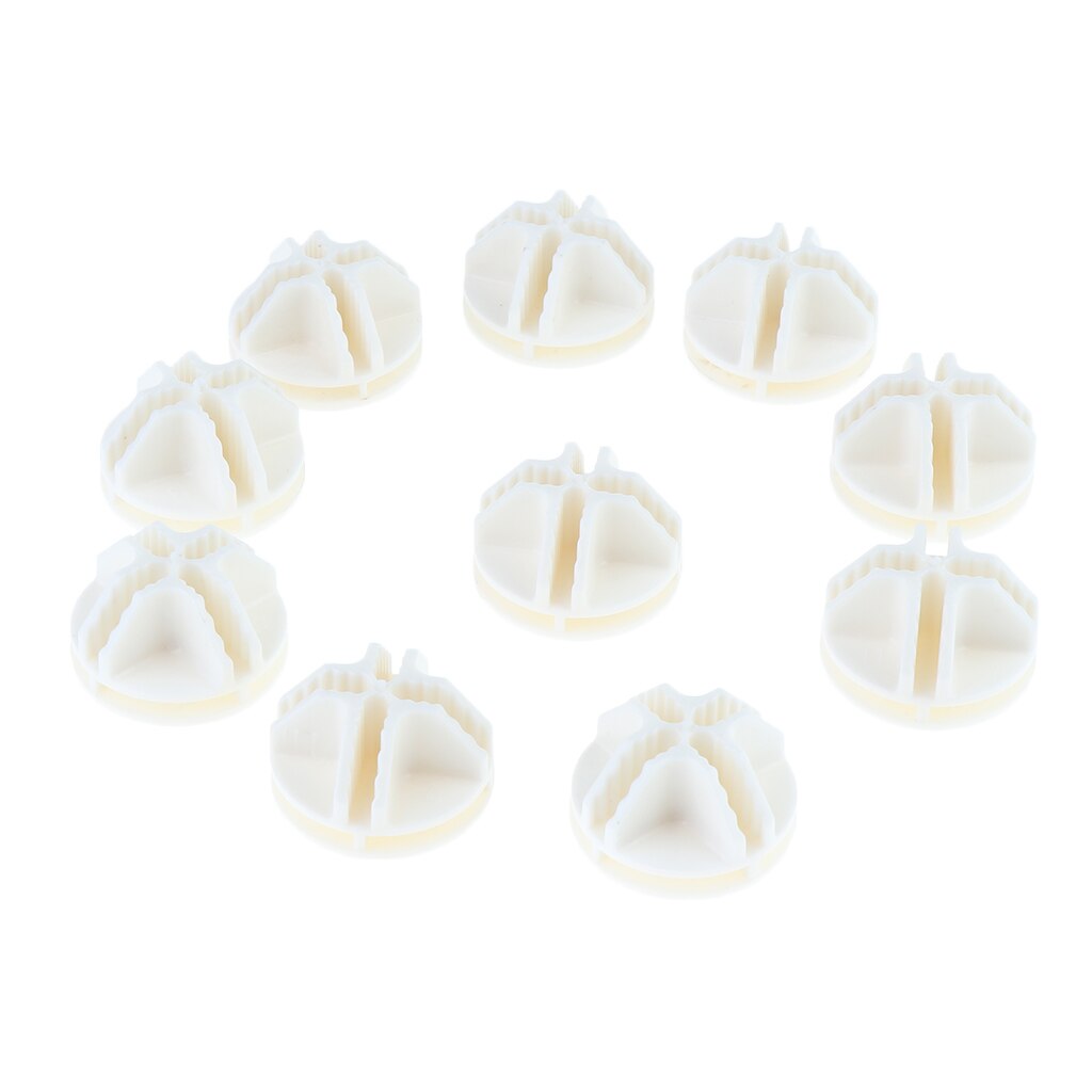 10 Pieces White Plastic Grid Connectors Connectors... – Grandado