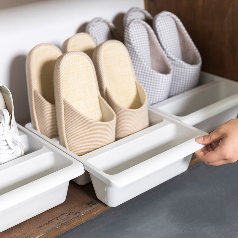 3 Grids Stand Shoe Rack Organizer Convenient Plast... – Vicedeal