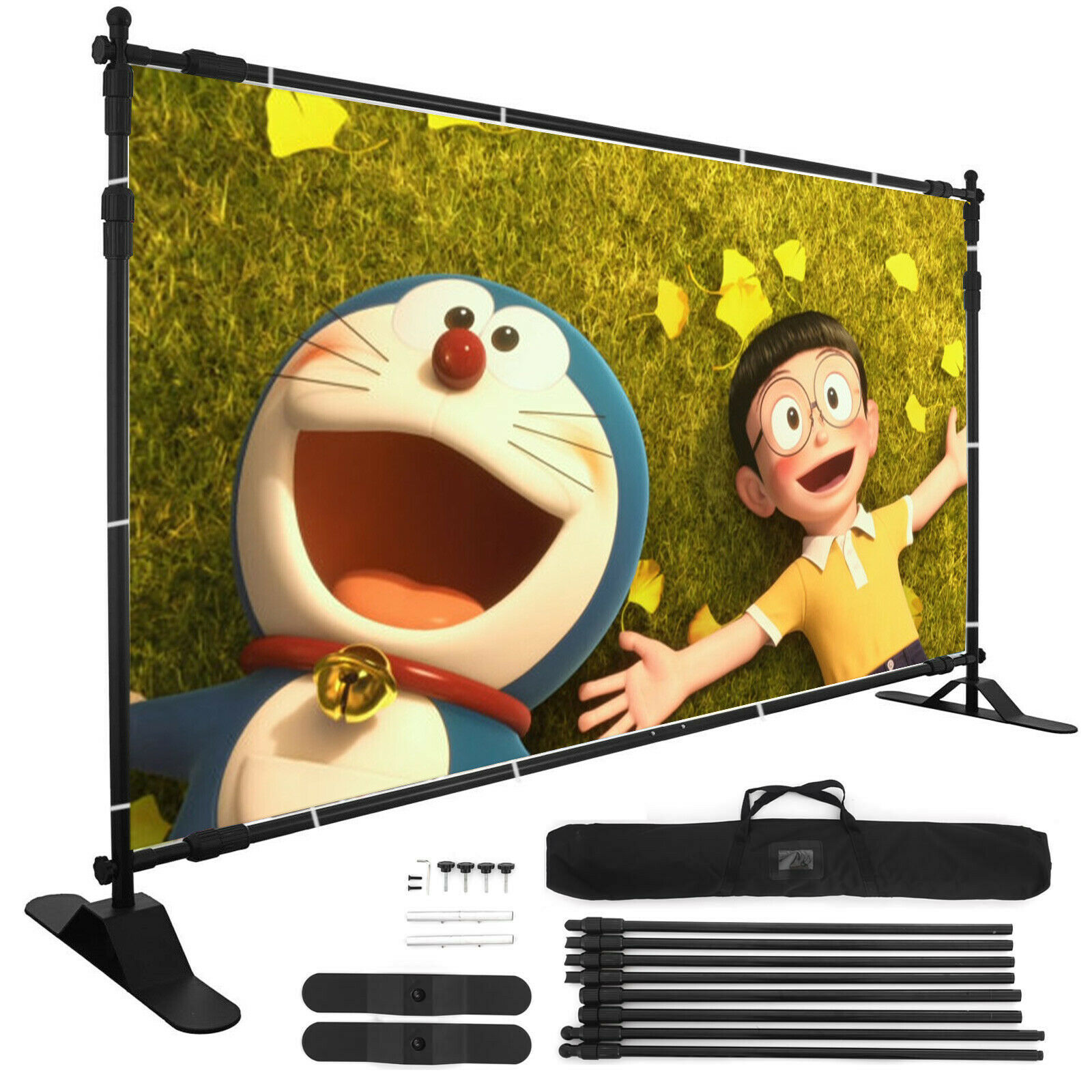 Heavy-Duty Step and Repeat Backdrop Telescopic Ban... – Grandado