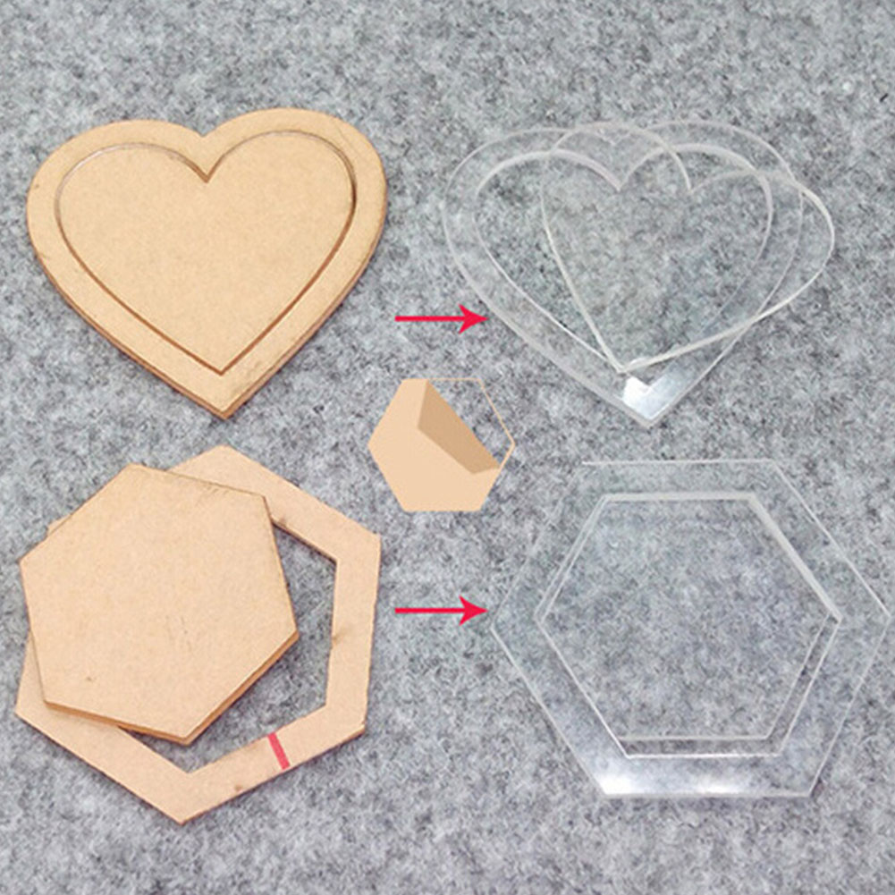 27 Set Kit Reusable Patchwork Templates Sewing Cra... – Grandado