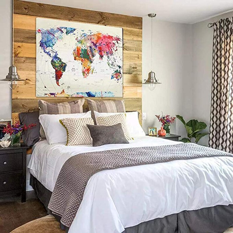 1Pcs Wall-mounted Map Wall Stickers Tapestry Wall ... – Grandado